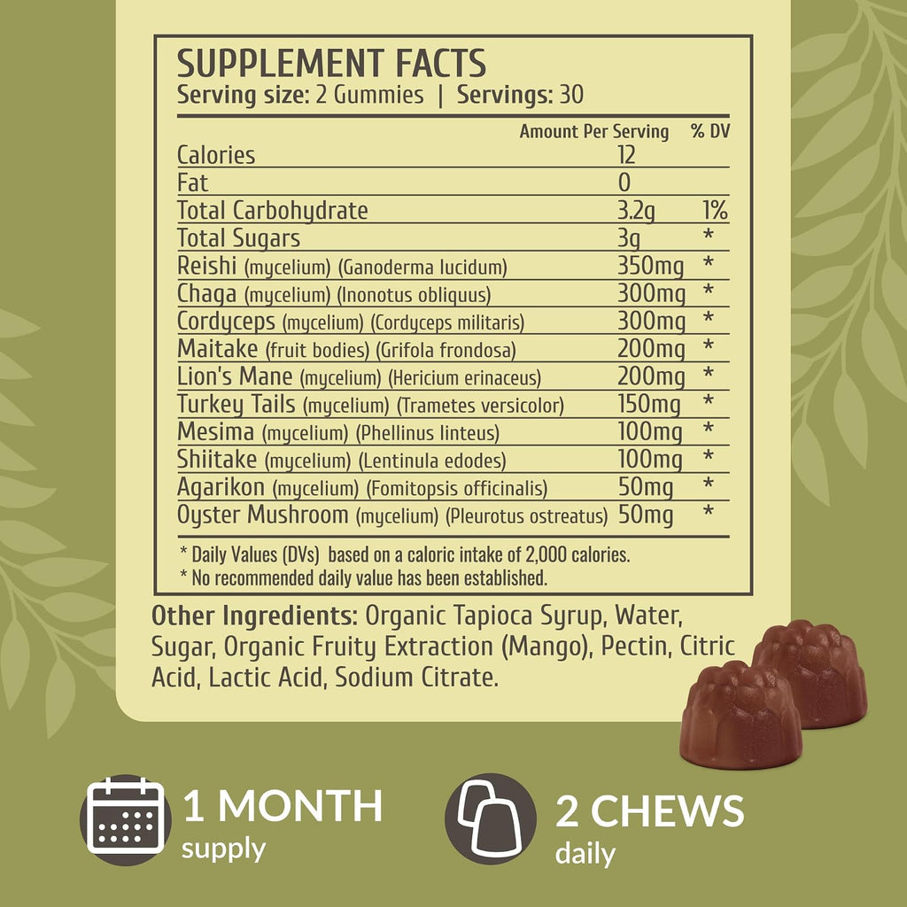 natural immune booster mushroom blends