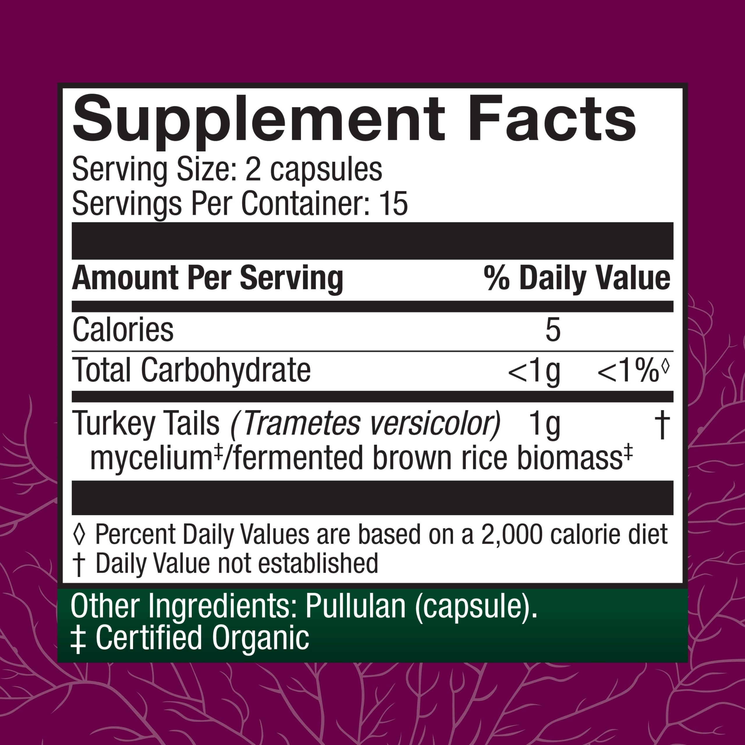 Natural immune booster mushroom supplement