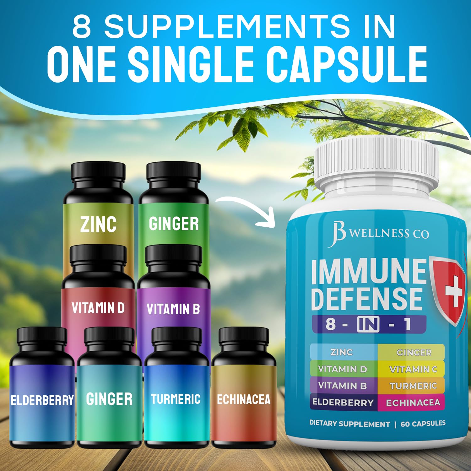 natural immune booster with 8 benefits