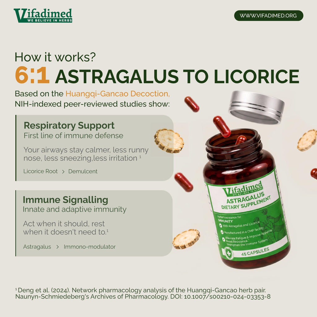 natural immune booster with astragalus