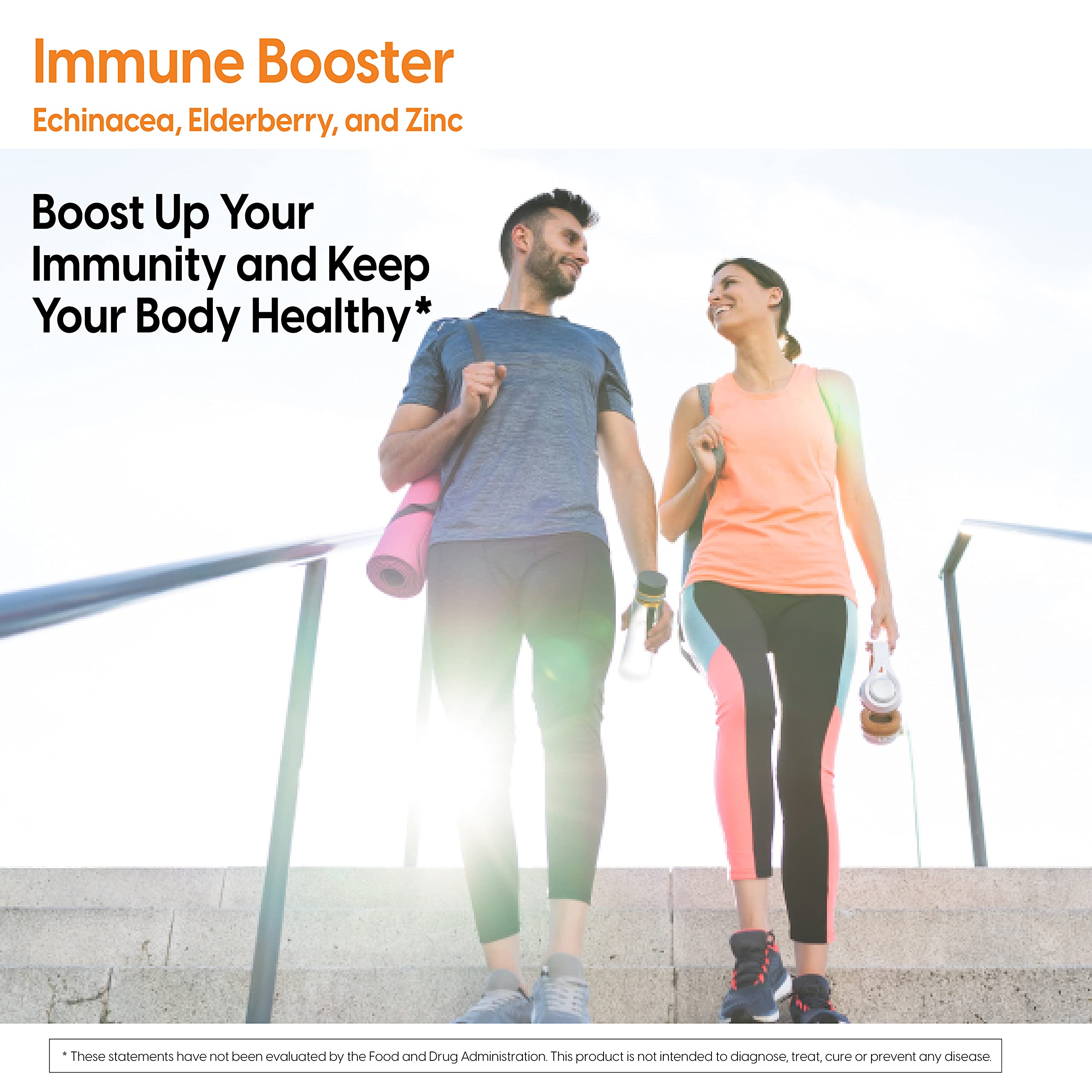 Natural immune booster with echinacea