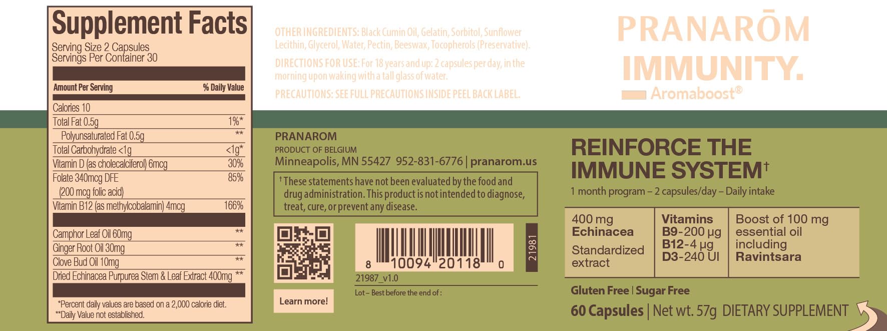 natural immune booster with echinacea
