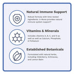 Natural immune booster with elderberry