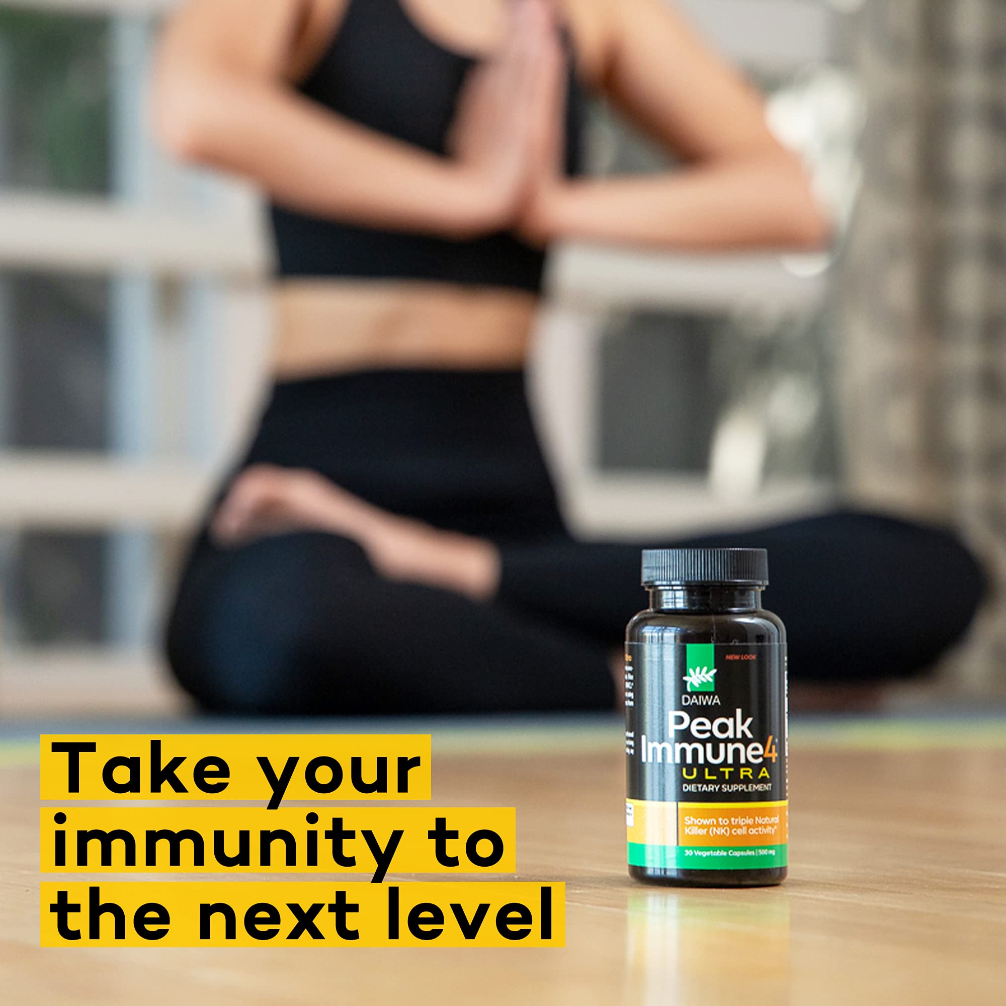 Natural immune booster with mushrooms