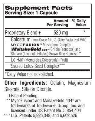 natural immune booster with mushrooms