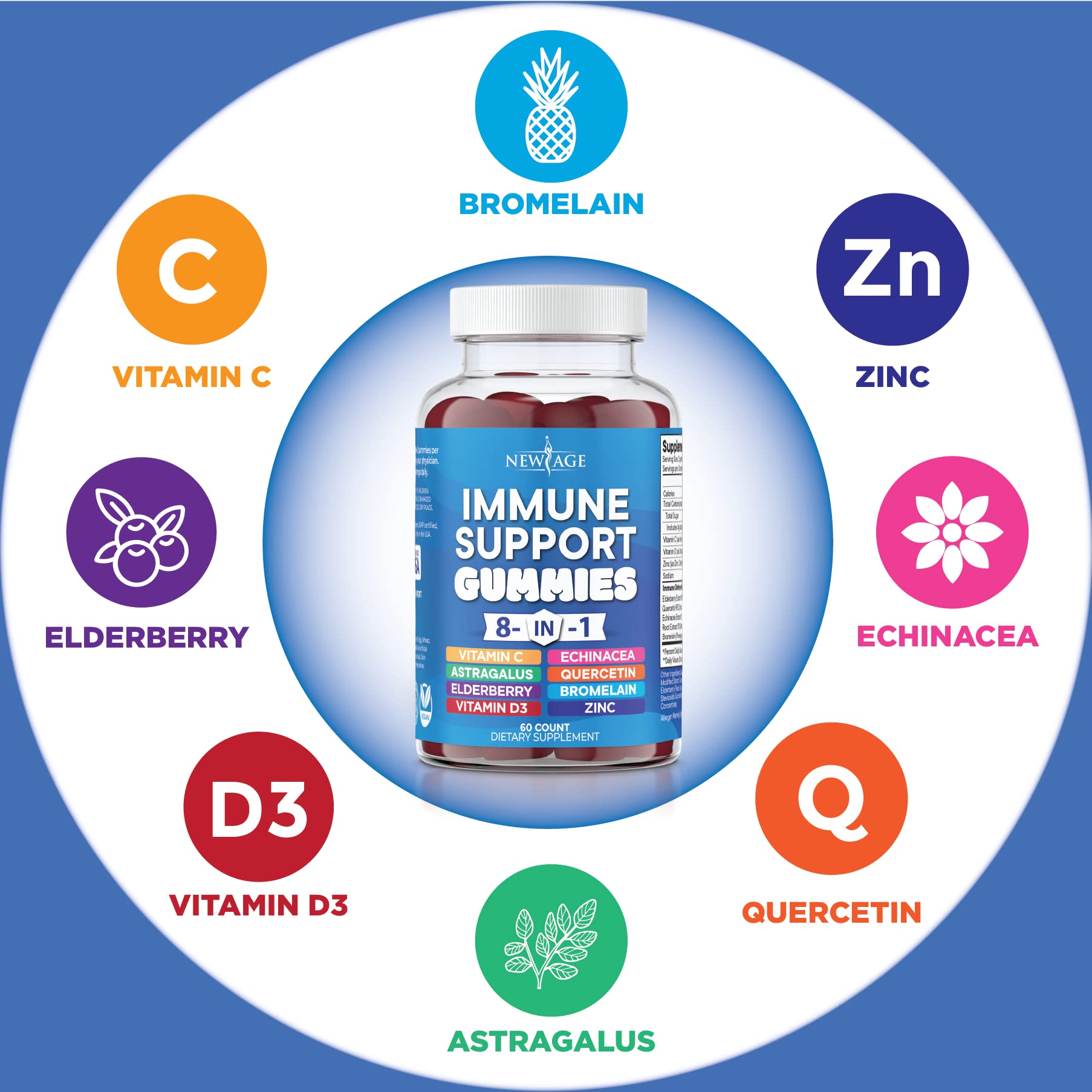 natural immune booster with quercetin