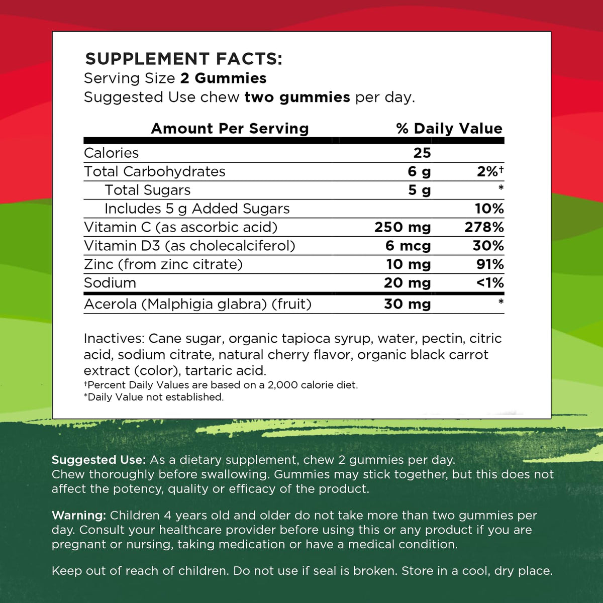 Natural immune health gummies Swanson