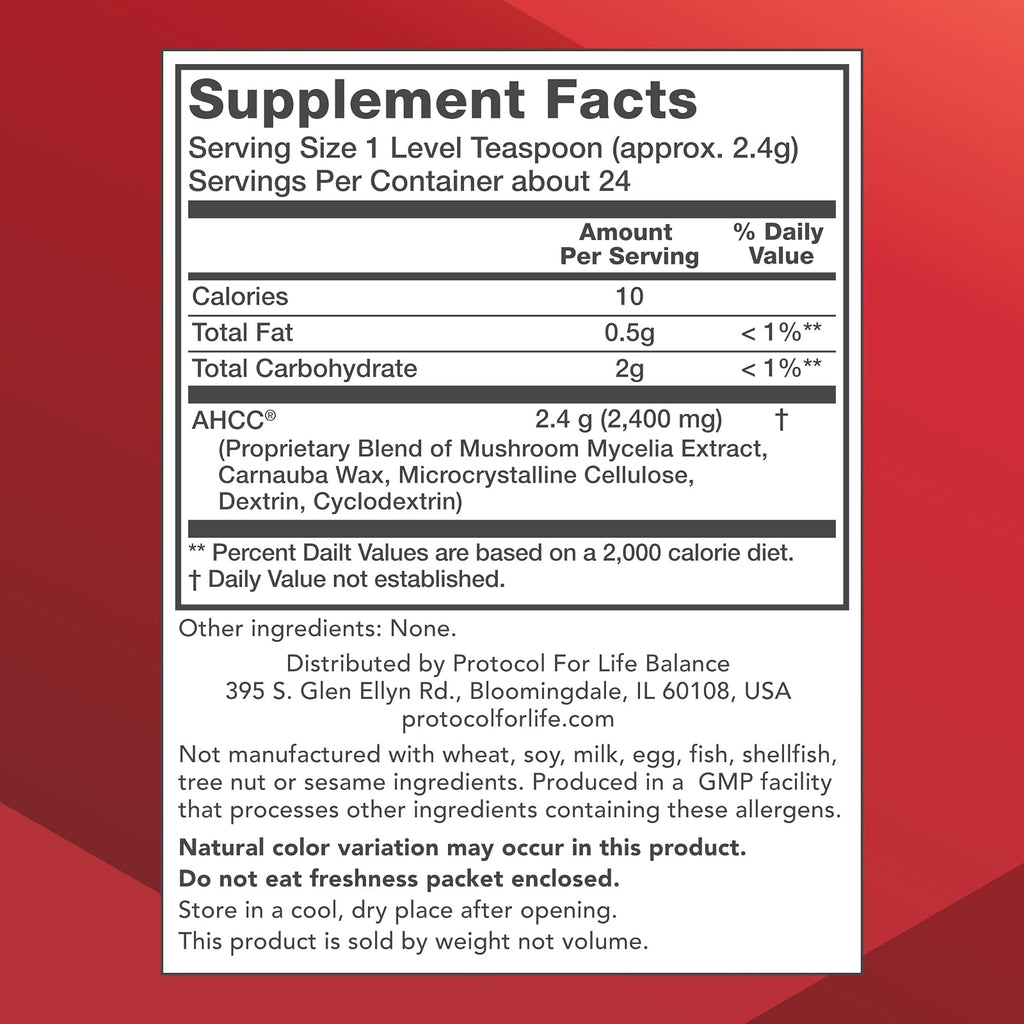 Natural immune support AHCC powder