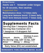 Natural immune support colloidal silver