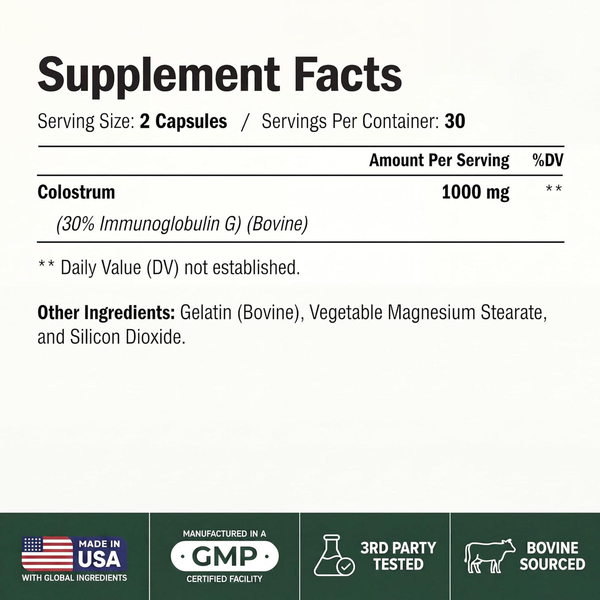 natural immune support colostrum
