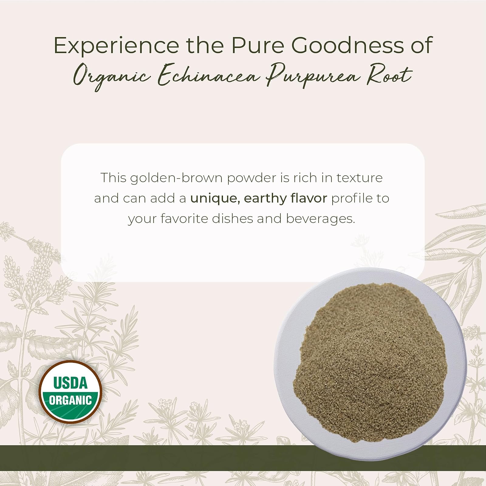 natural immune support echinacea powder