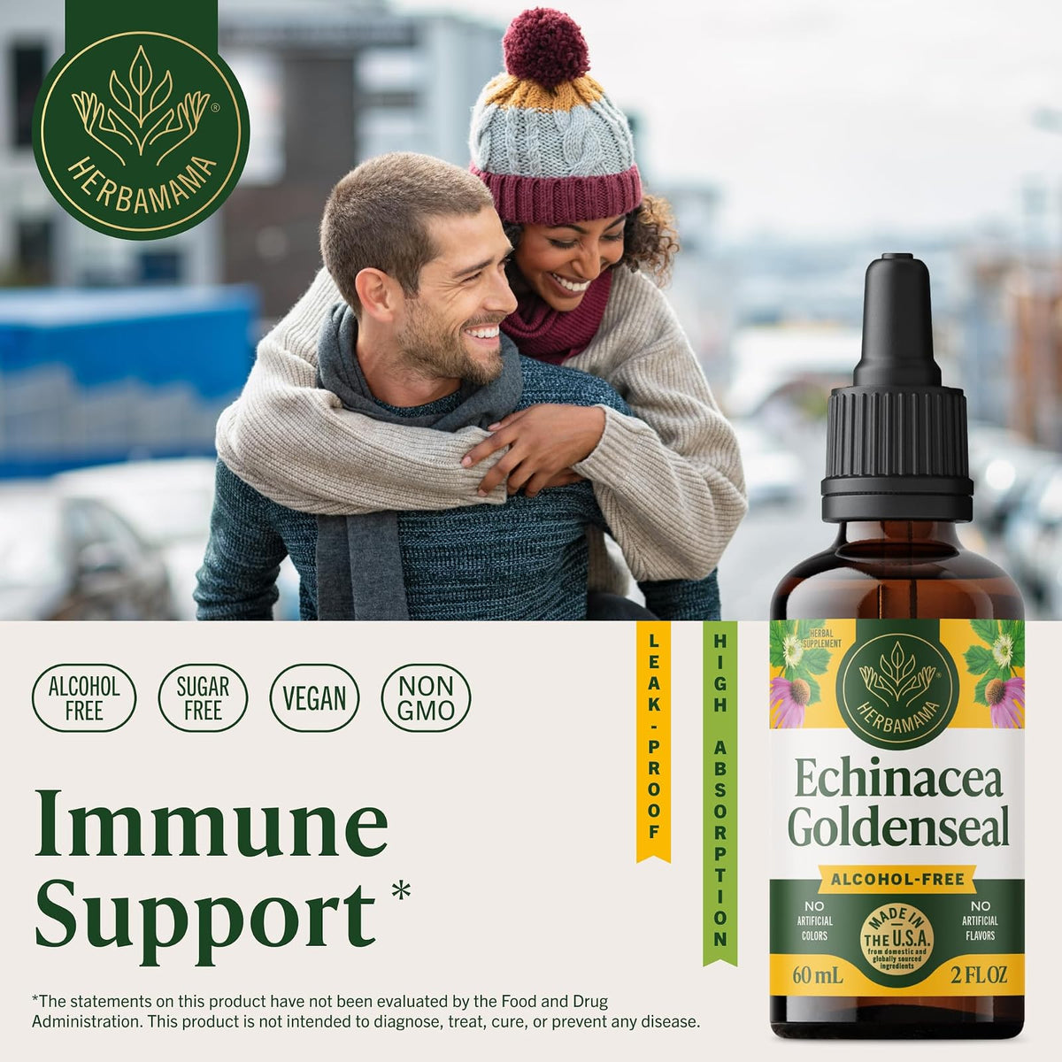 Natural immune support Echinacea tincture