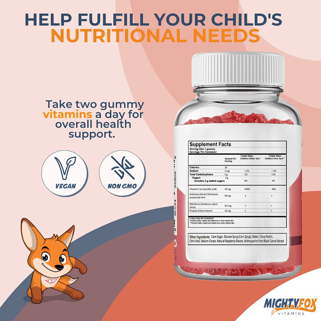 Natural immune support elderberry gummies