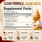 Natural immune support garlic supplement