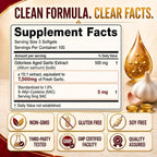 Natural immune support garlic supplement