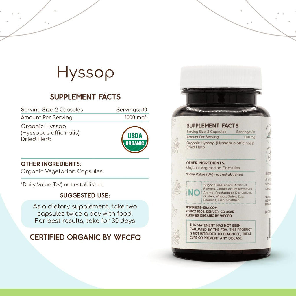 natural immune support hyssop capsules