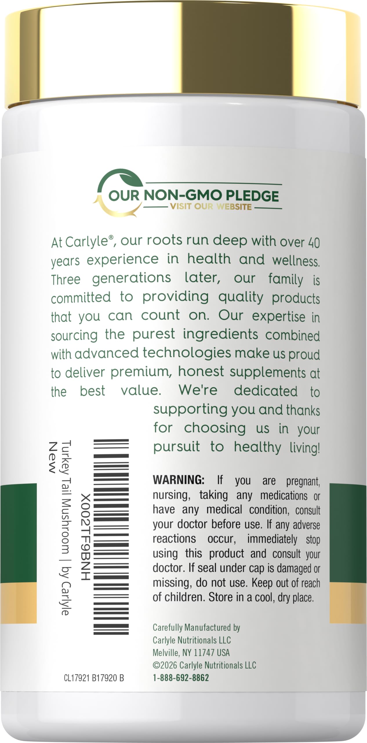 natural immune support mushroom capsules