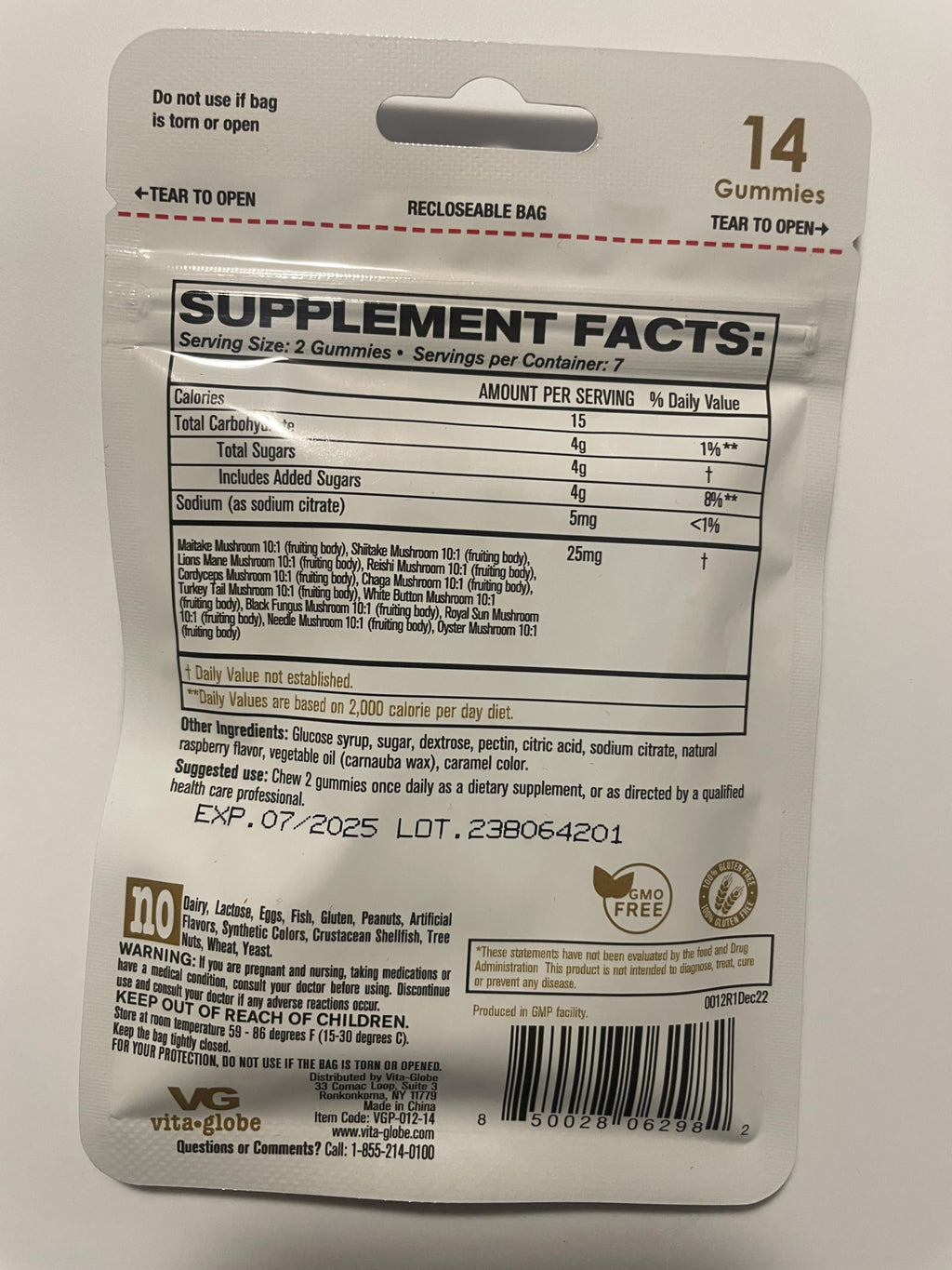 Natural immune support mushroom complex