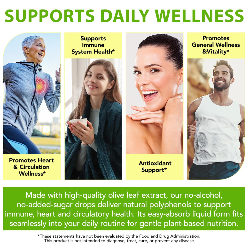 natural immune support olive leaf drops