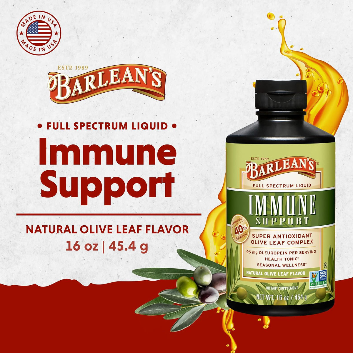 natural immune support olive leaf