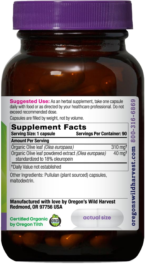 natural immune support olive leaf