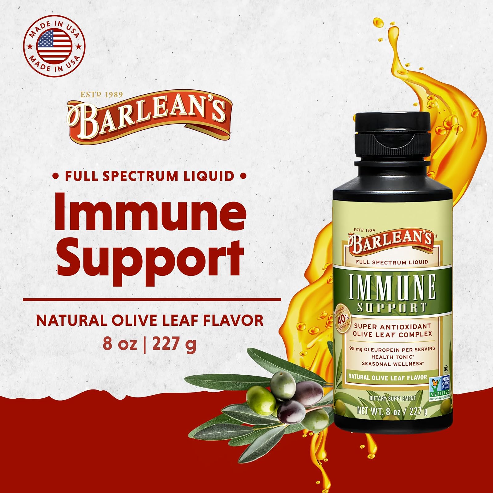 natural immune support olive leaf
