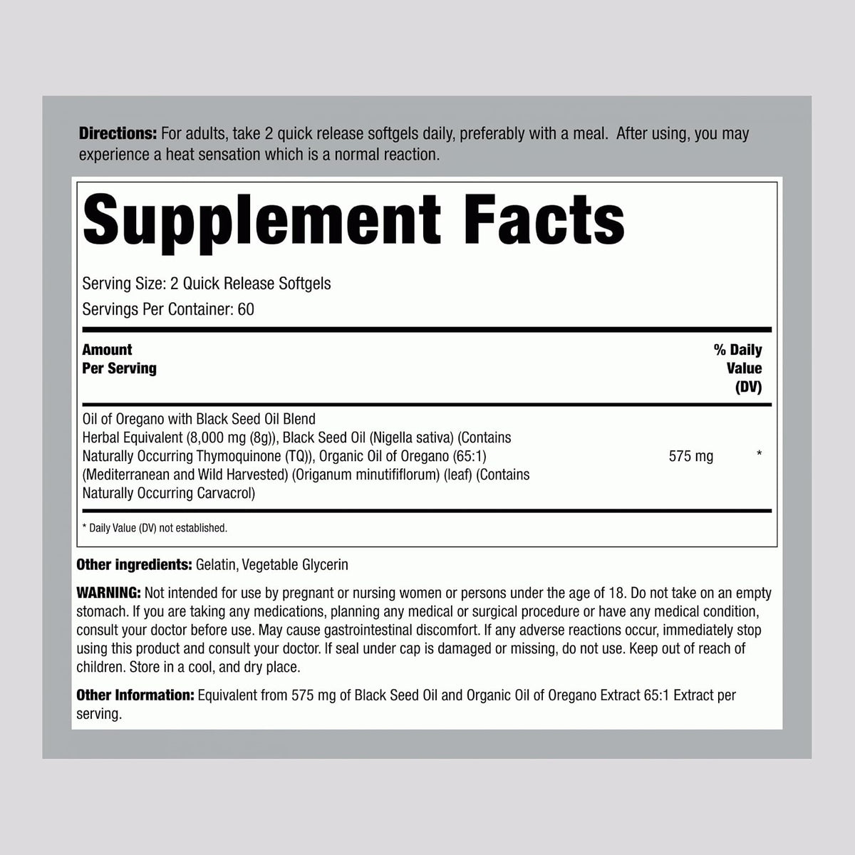 natural immune support softgels