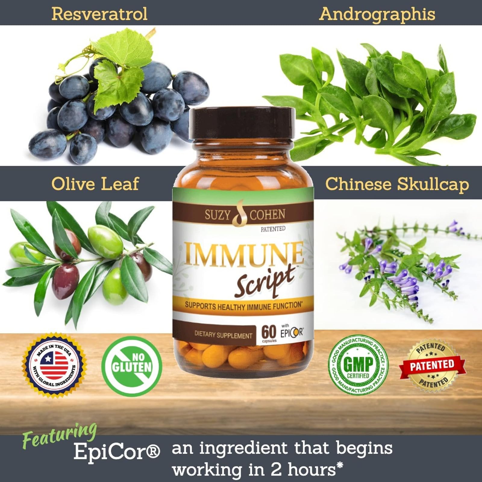 Natural immune support supplement