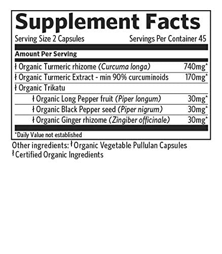 Natural immune support turmeric supplement
