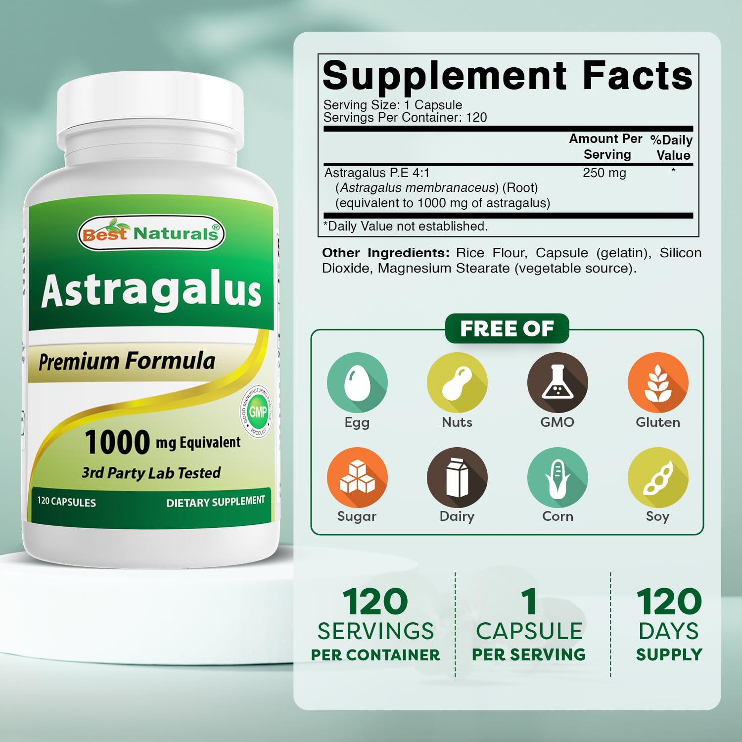 natural immune support with astragalus