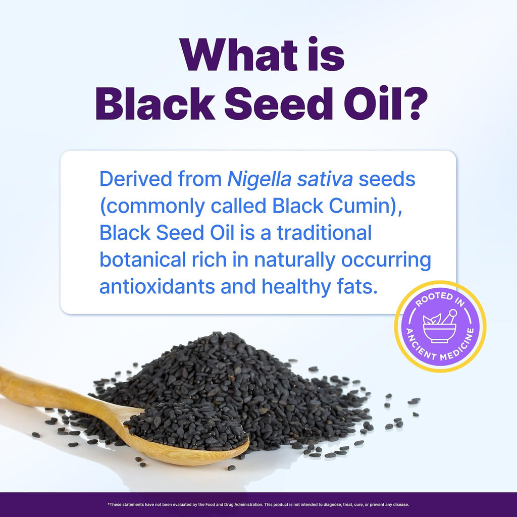 Natural immune support with black seed oil