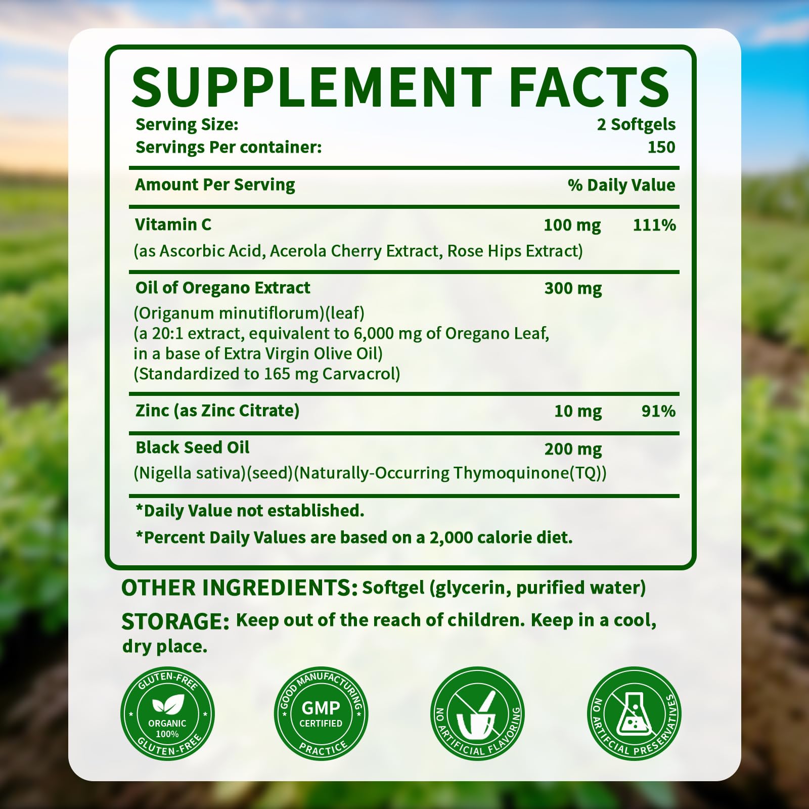 Natural immune support with black seed oil