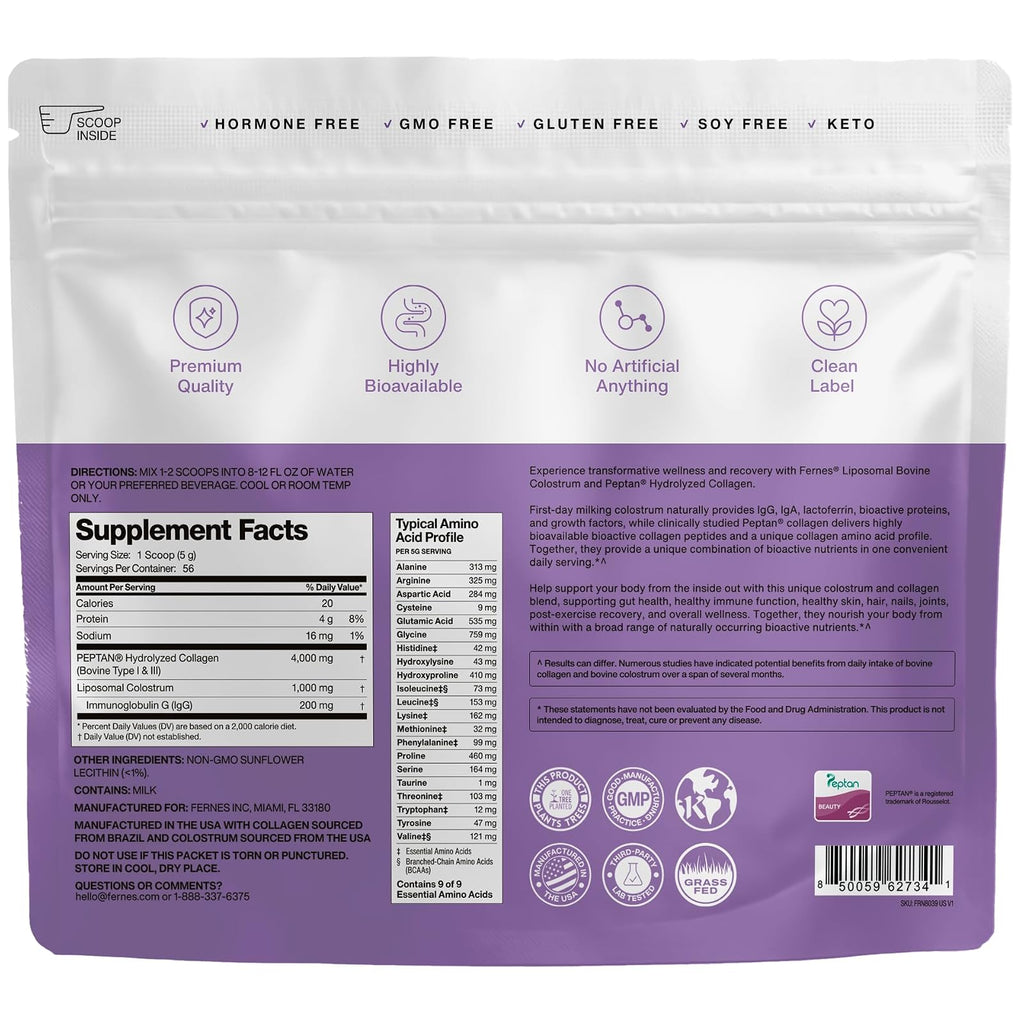 Natural immune support with colostrum