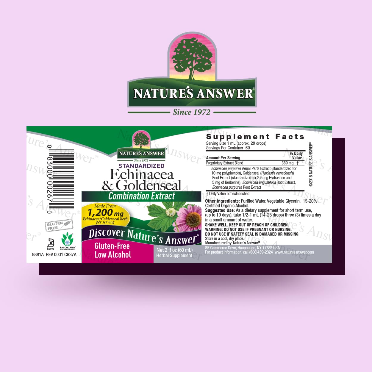 Natural immune support with echinacea