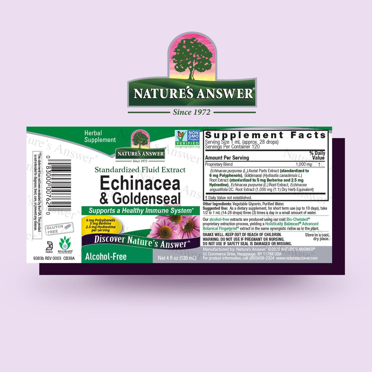 Natural immune support with echinacea