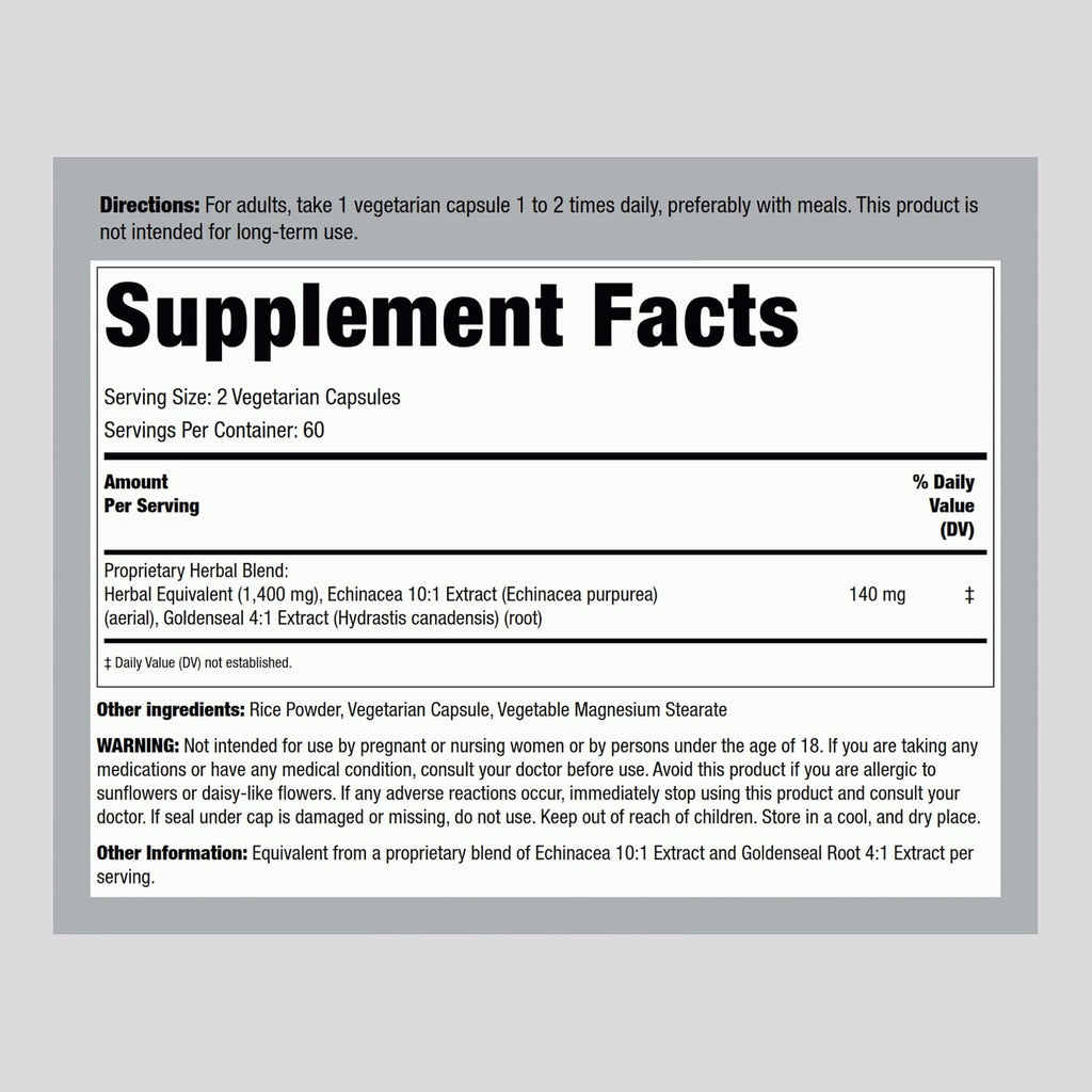 Natural immune support with Echinacea