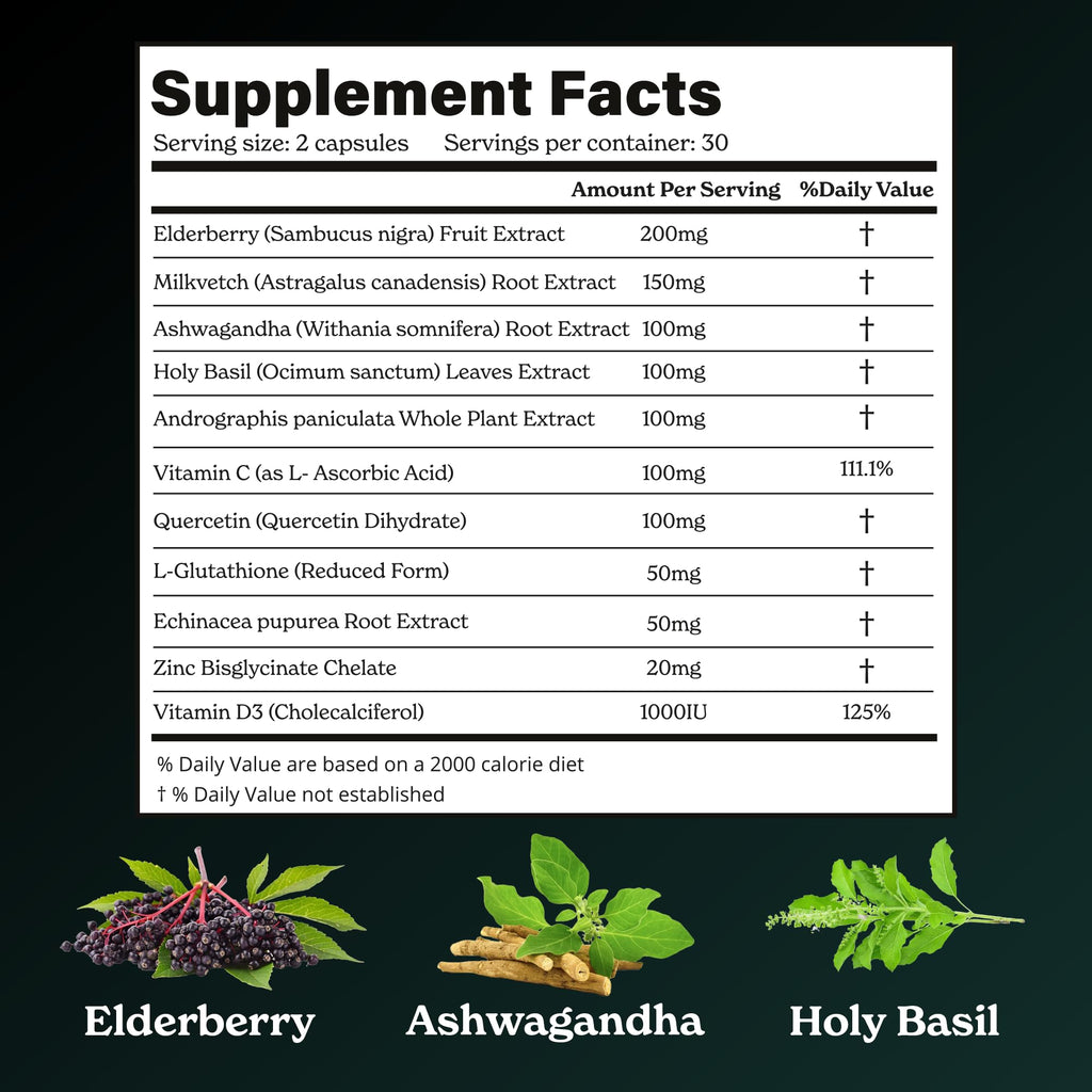 natural immune support with elderberry