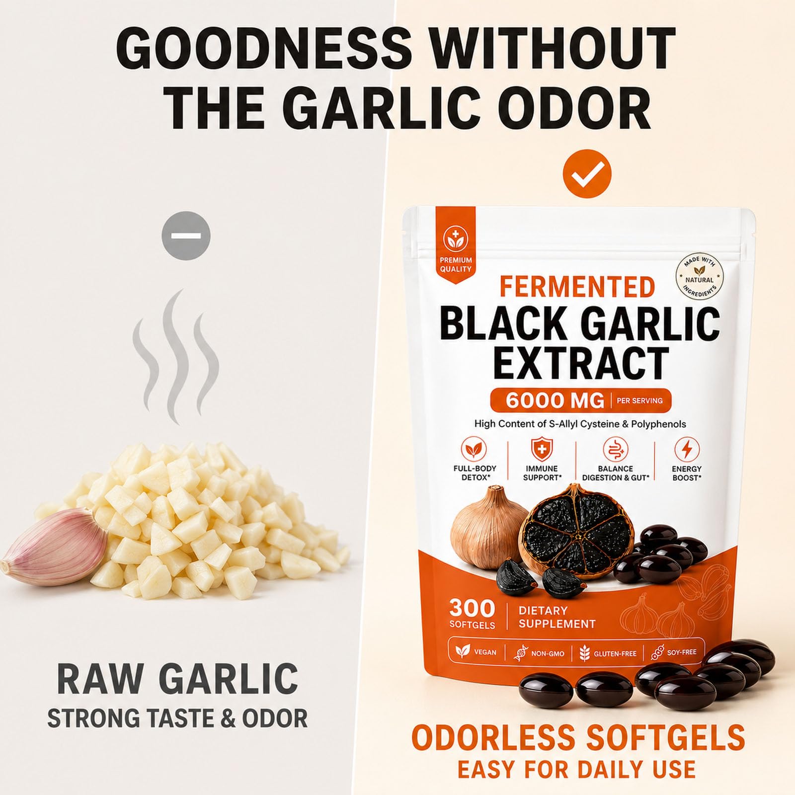 natural immune support with garlic