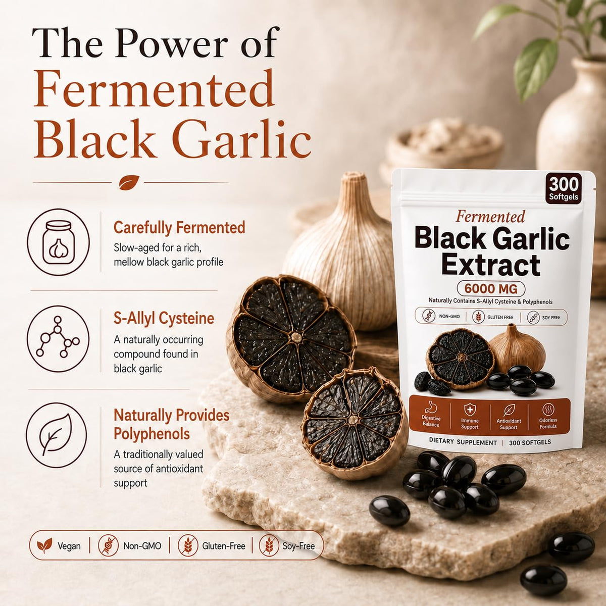 natural immune support with garlic