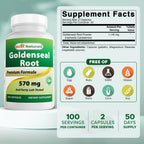 Natural immune support with goldenseal