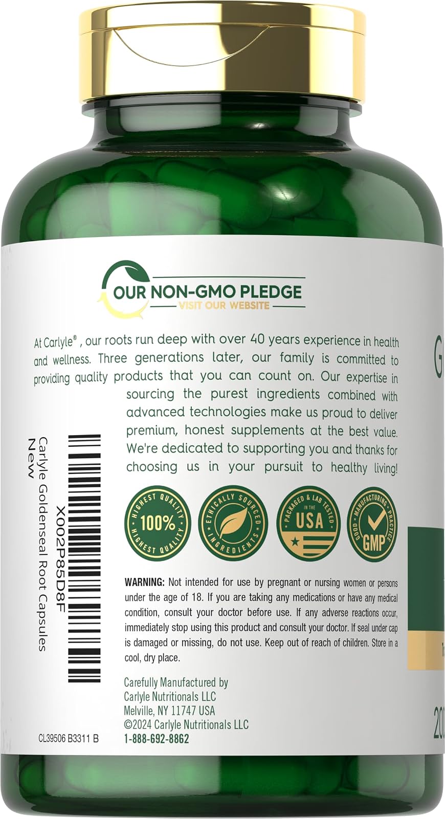 Natural immune support with Goldenseal