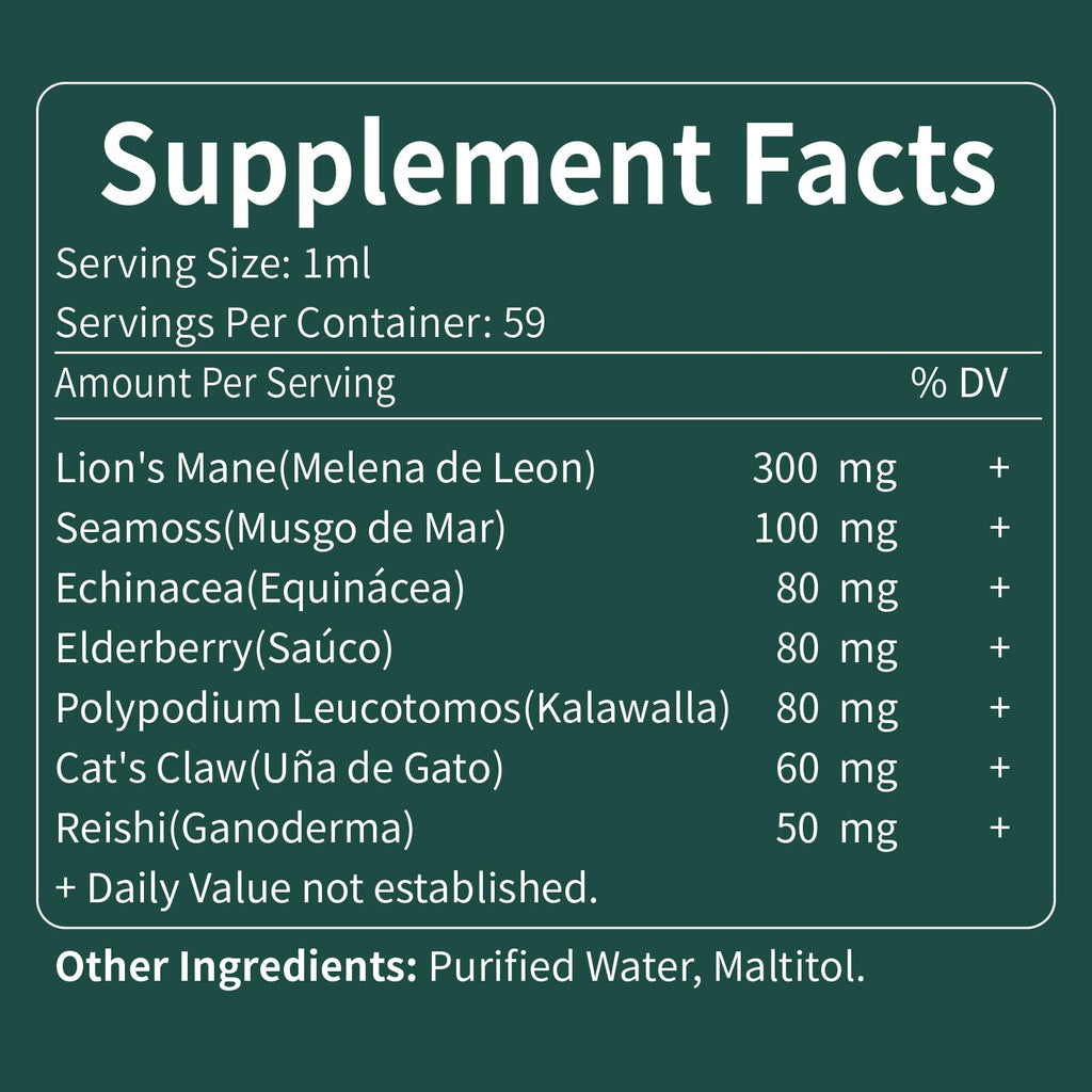 Natural immune support with herbal drops