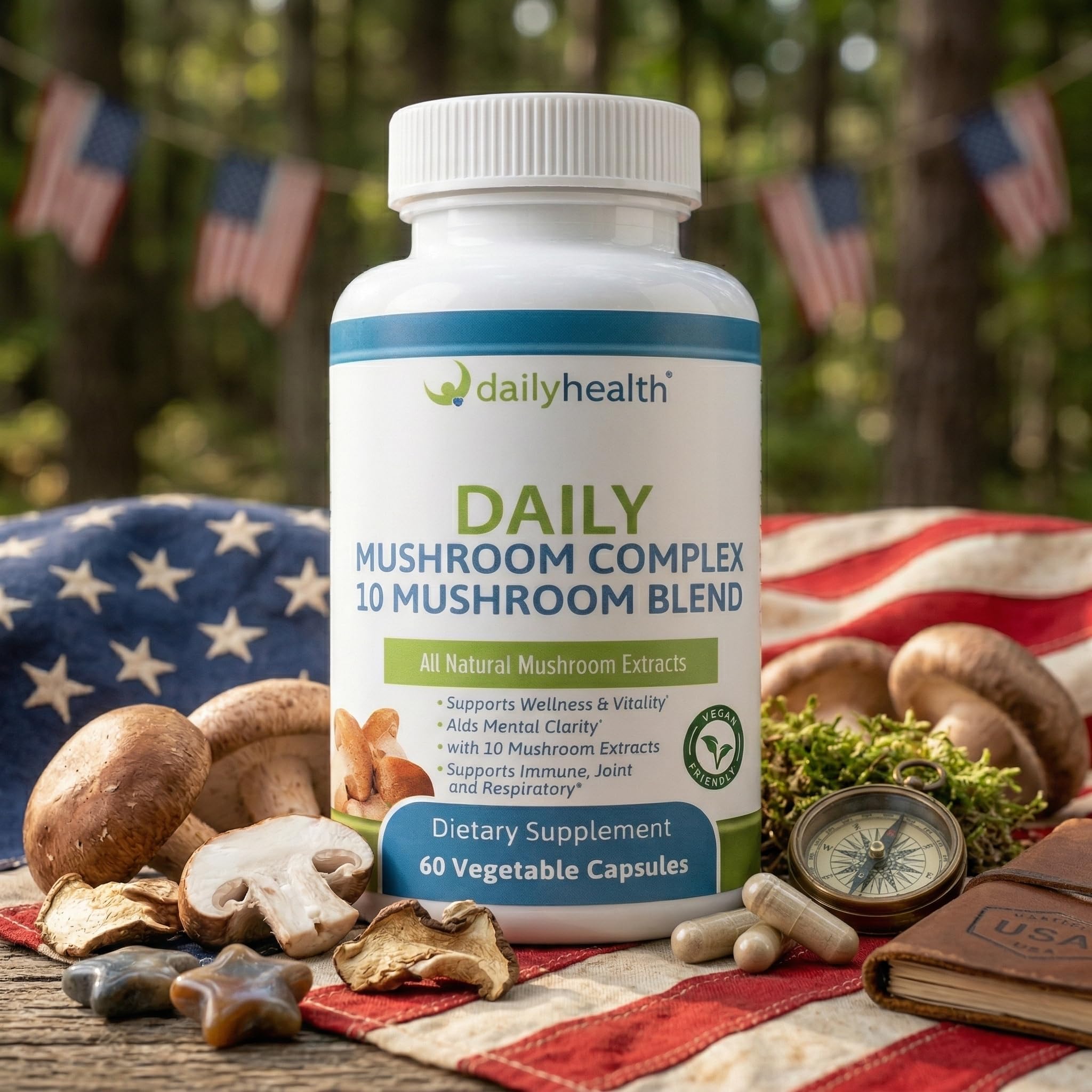 natural immune support with mushrooms
