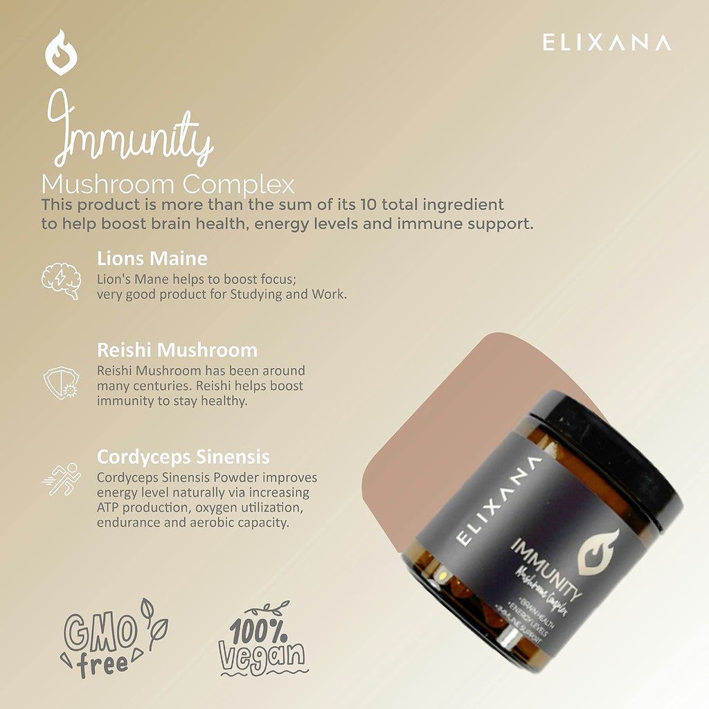 Natural immune support with mushrooms
