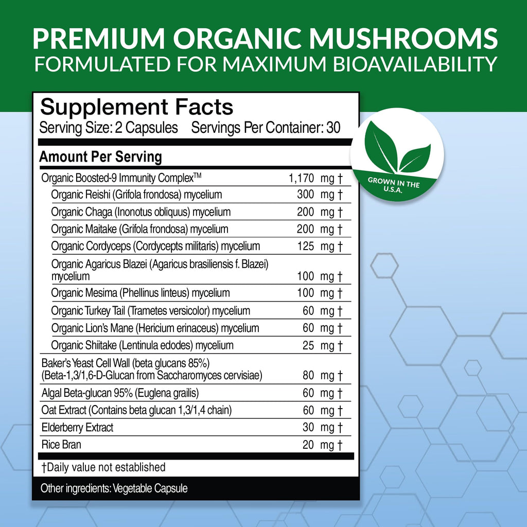 natural immune support with mushrooms