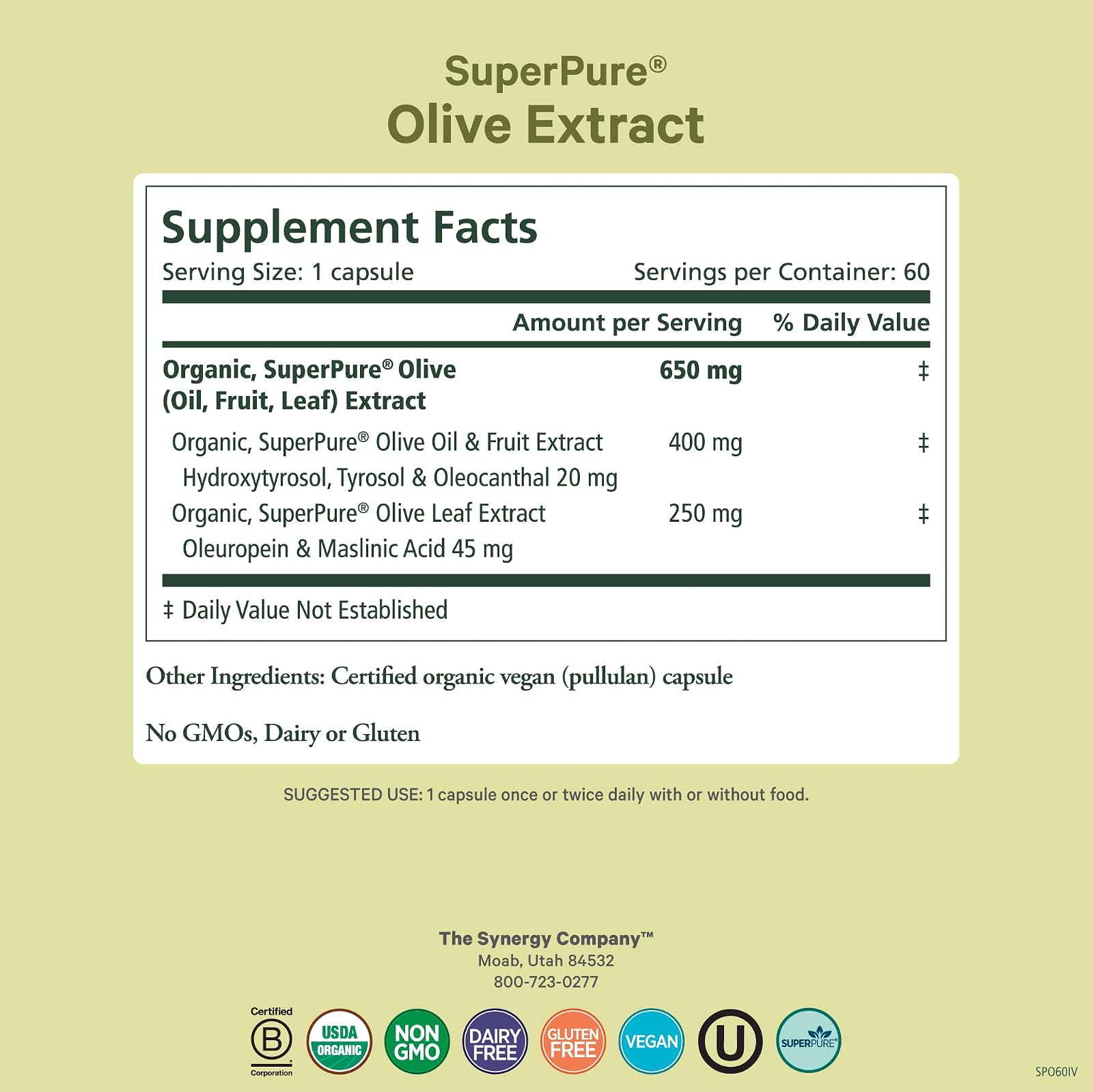 natural immune support with Olive Extract