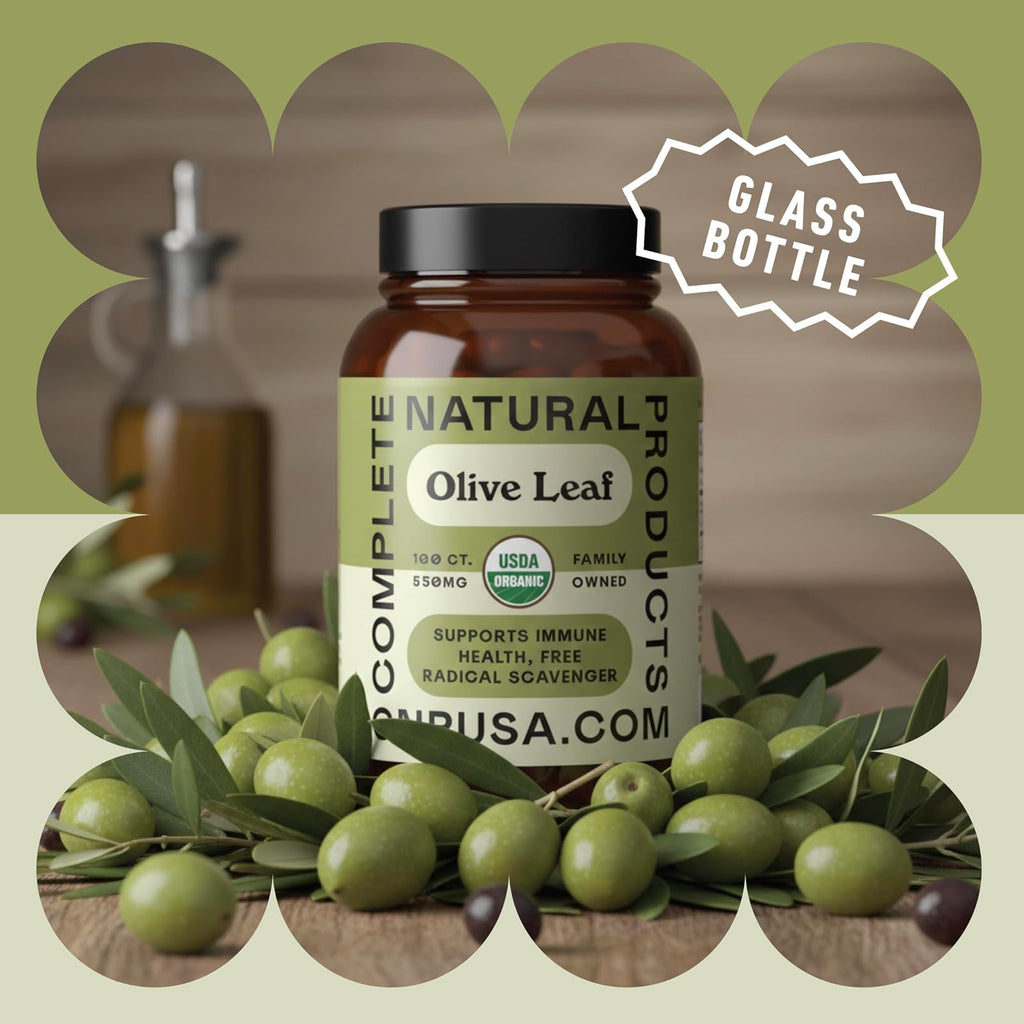 Natural immune support with olive leaf