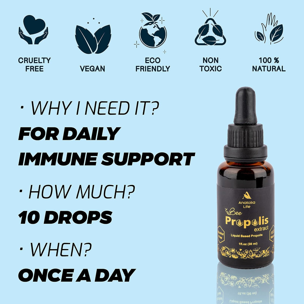 Natural immune support with propolis
