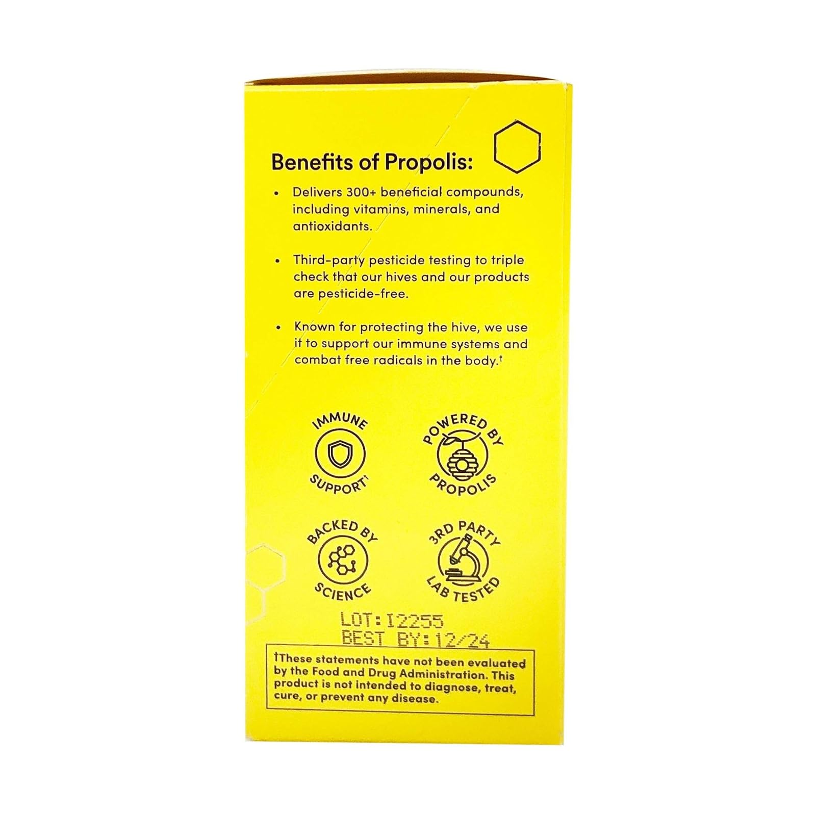 Natural immune support with propolis