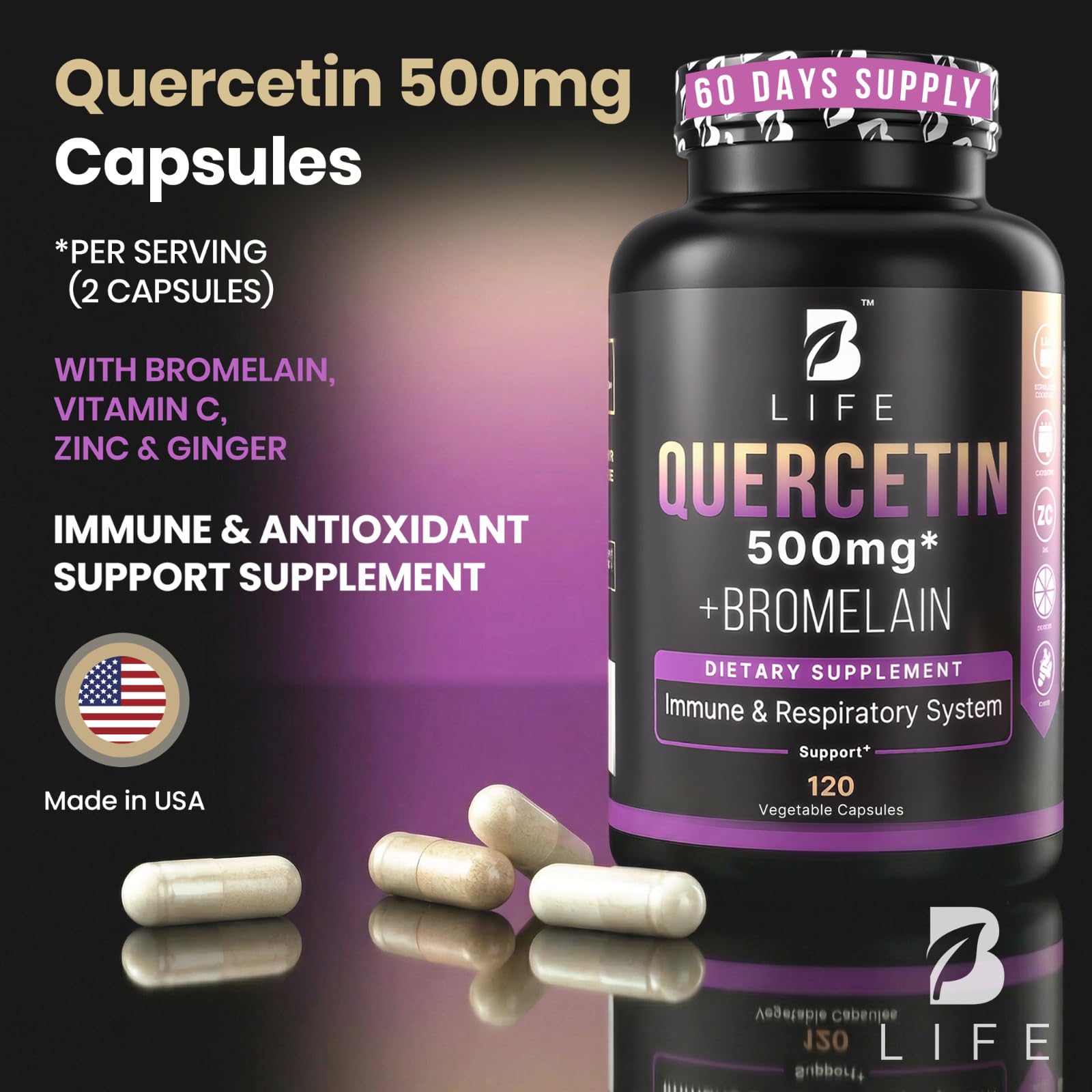 natural immune support with Quercetin